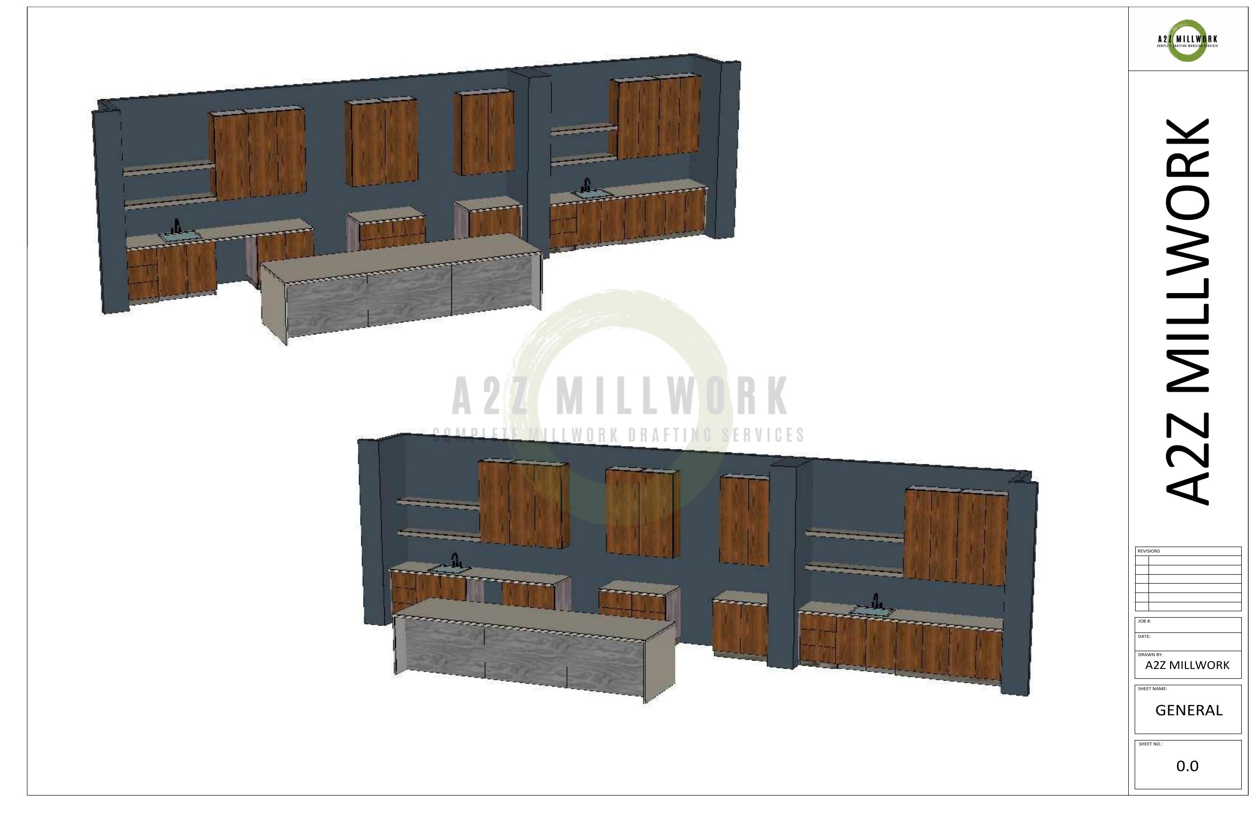 Millwork Shop Drawings & CAD Drafting Services | A2Z Millwork Design LLC