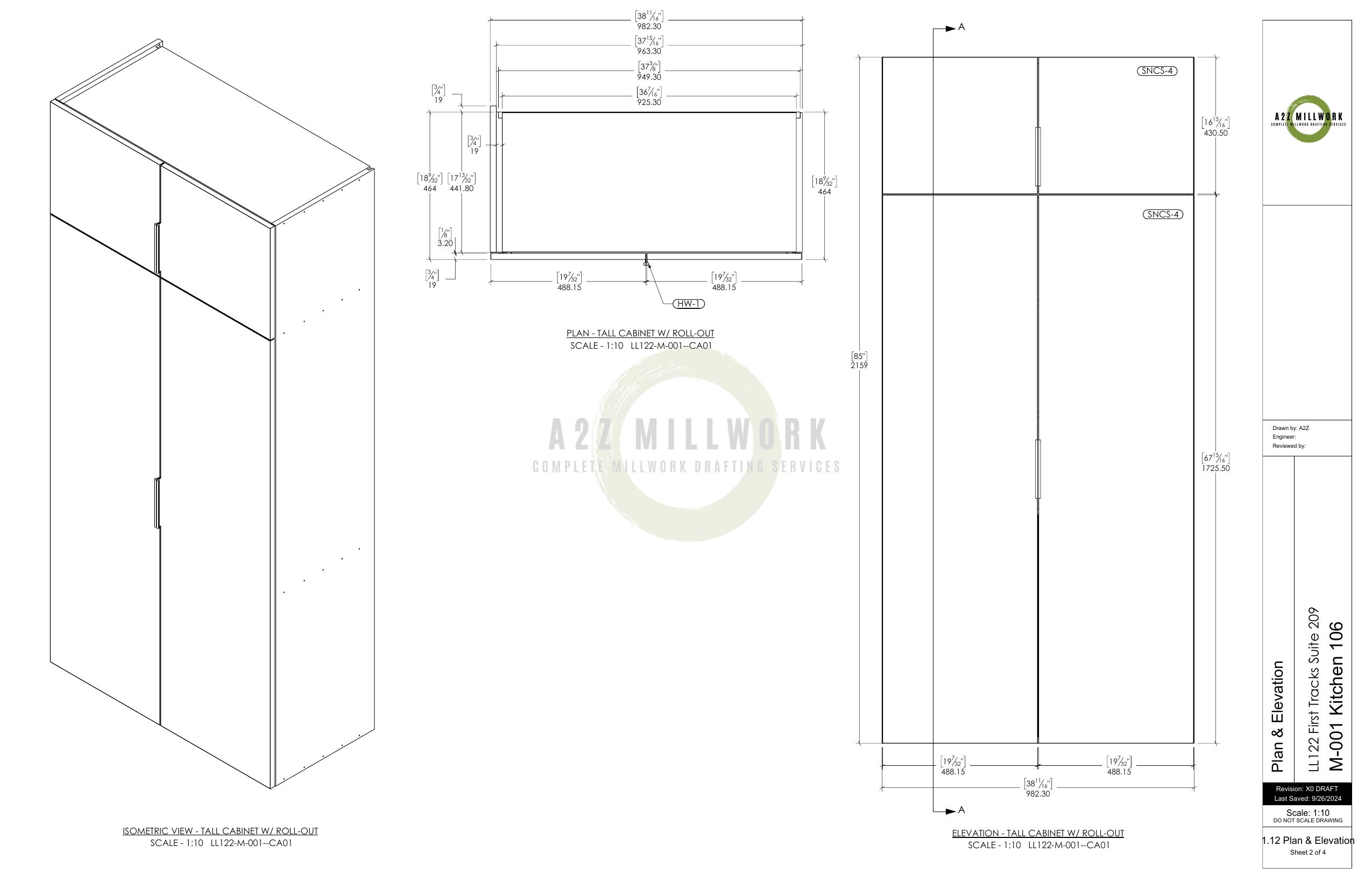 Millwork Shop Drawings & CAD Drafting Services | A2Z Millwork Design LLC