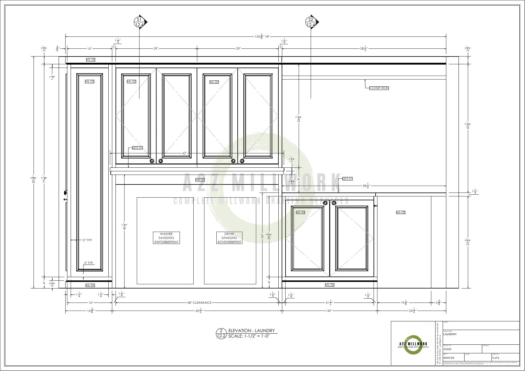 Millwork Shop Drawings & CAD Drafting Services | A2Z Millwork Design LLC