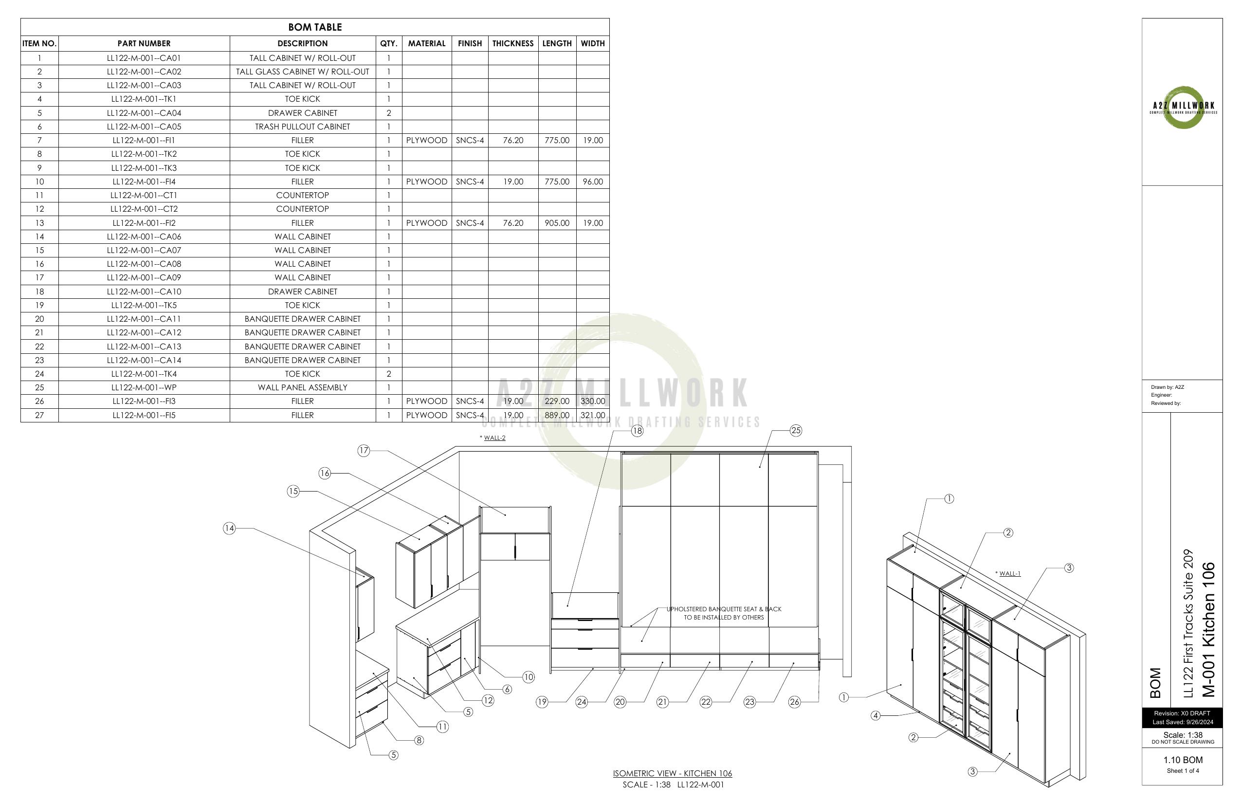Millwork Shop Drawings & CAD Drafting Services | A2Z Millwork Design LLC